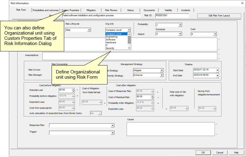 RiskyProject Help Content