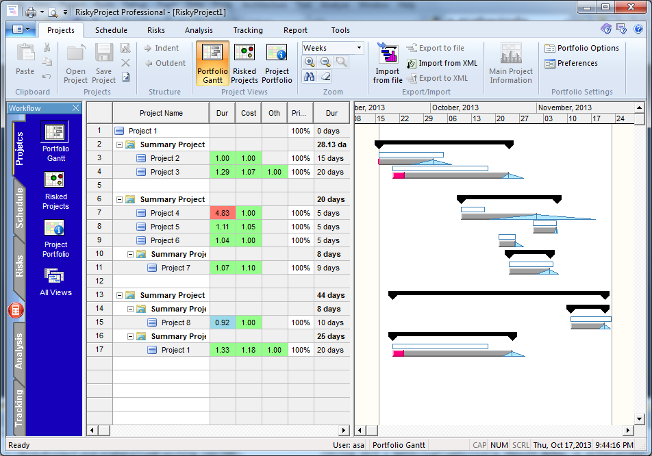 RiskyProject Enterprise - Project and Portfolio Risk Management Software